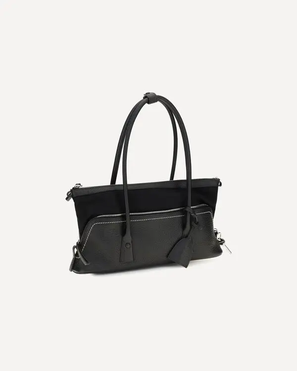 MAISON MARGIELA 5ac Shoulder Bag In Leather With Logo