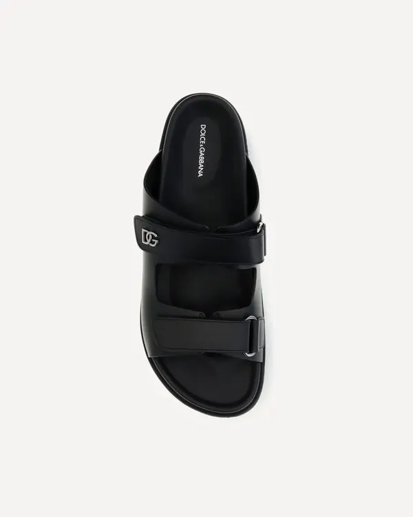 Dolce & Gabbana Calfskin Leather Sandals