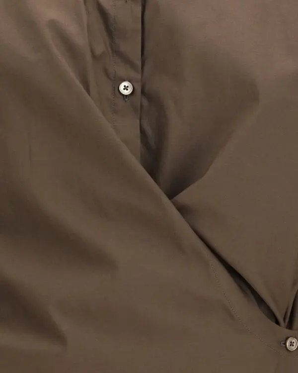 LEMAIRE Cotton Blend Shirt With Twisted Button Closure
