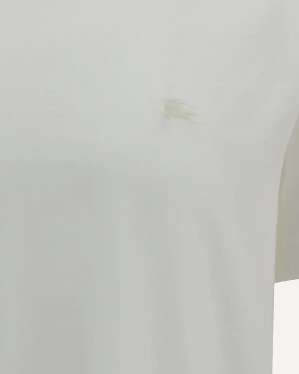Burberry Cotton T-shirt With Embroidered Logo