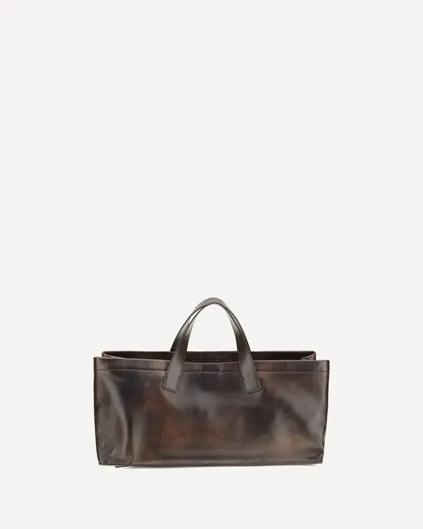 Staud Port Tote Handbag - Brown