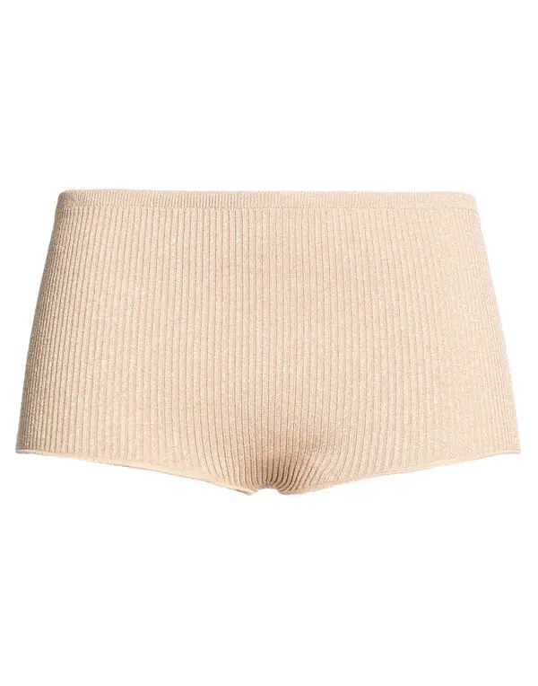 ROBERTO COLLINA Ribbed Knit Metallic Hot Pants