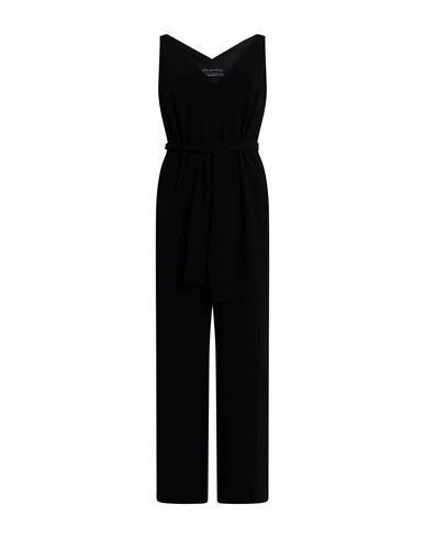 Armani Exchange Sleeveless Crepe Jumpsuit - Black