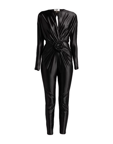 BLUGIRL Long Sleeve Jumpsuit With Floral Appliqu - Black