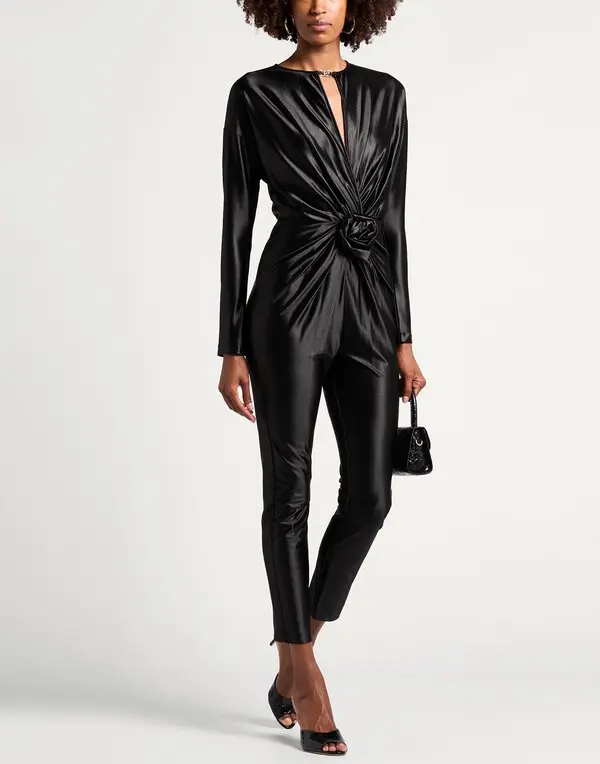 BLUGIRL Long Sleeve Jumpsuit With Floral Appliqu