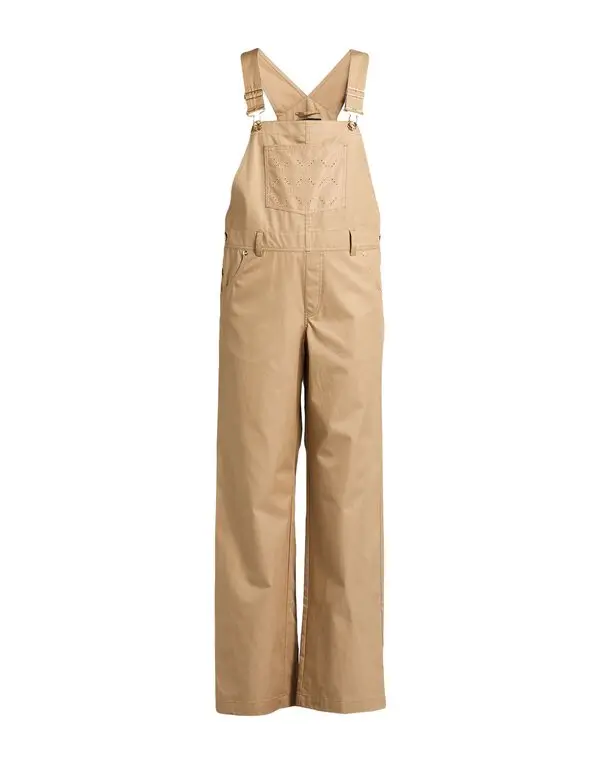 Herno Cotton Twill Overalls With Embroidered Logo