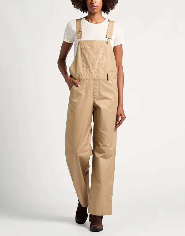Herno Cotton Twill Overalls With Embroidered Logo