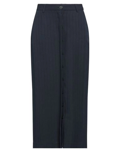 Momoni Midi Skirt Midnight Size Viscose, Wool - Blue