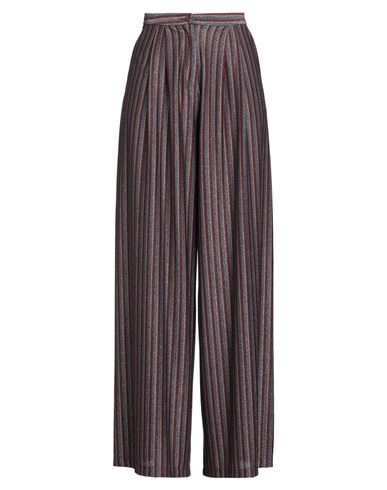Momoni Pants Burgundy Size Polyester, Viscose, Metallic Polyester, Polyamide, Elastane - Red