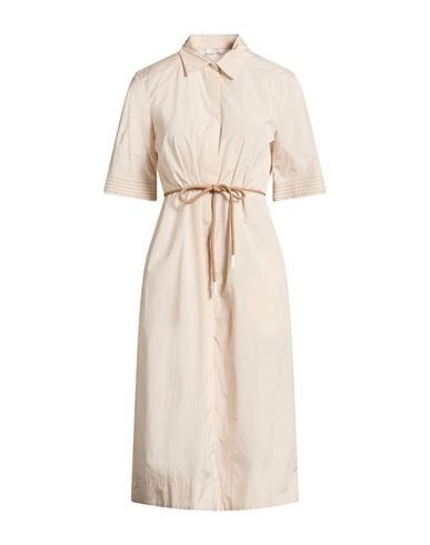 Peserico Midi Dress Sand Size Cotton, Polyester - Beige