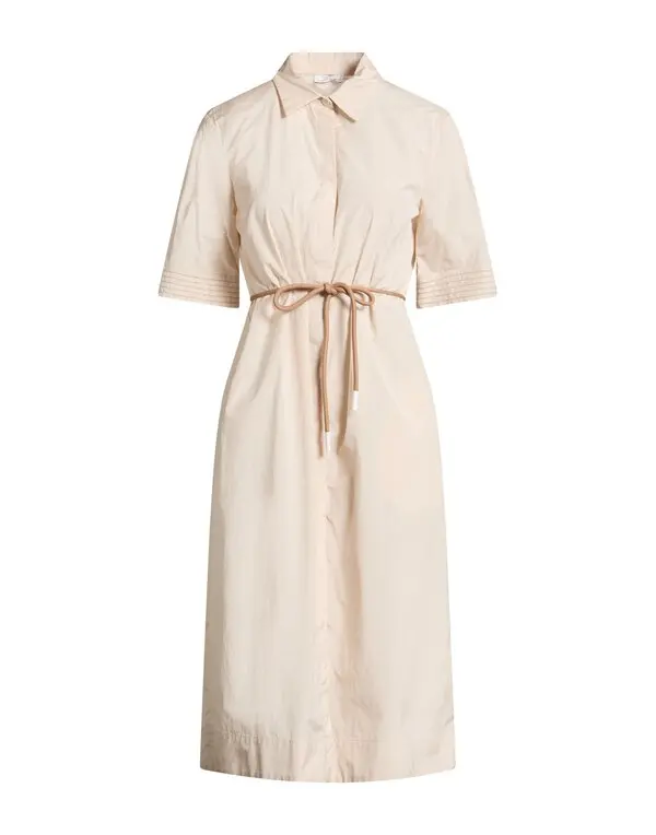 Peserico Midi Shirt Dress With Crystals