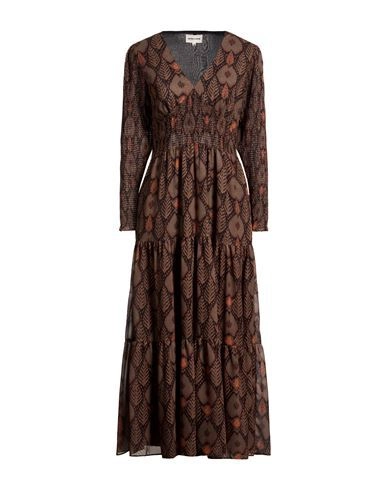 Antik Batik Floral Print Chiffon Maxi Dress - Green