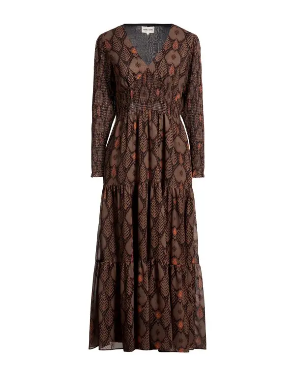 Antik Batik Floral Print Chiffon Maxi Dress