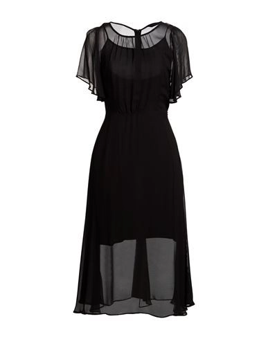 Armani Exchange Midi Dress Size Viscose - Black