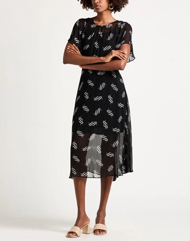 Armani Exchange Midi Dress With Gathered Detail