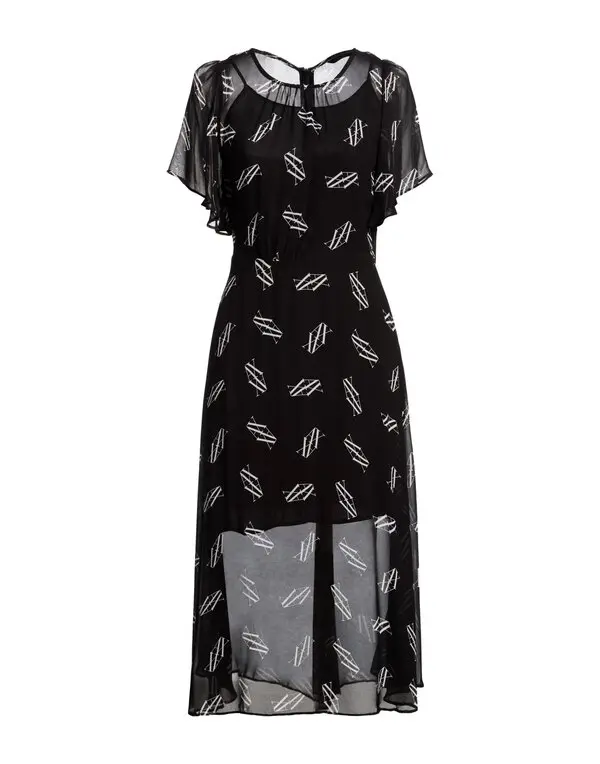 Armani Exchange Midi Dress With Gathered Detail