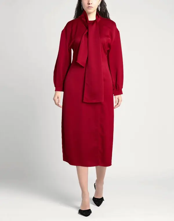KAOS Long Sleeve Maxi Dress - Red