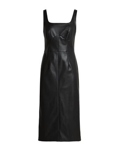 MANILA GRACE Midi Dress Size Polyester, Polyurethane - Black