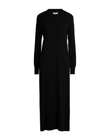 MANILA GRACE Midi Dress Size Viscose, Polyamide, Wool, Cashmere - Black
