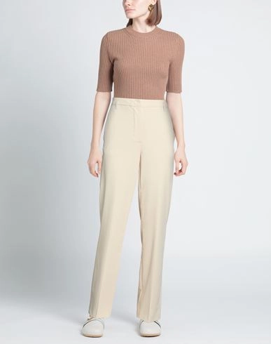 KAOS Ivory Polyester Elastane Straight-leg Pants