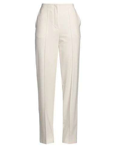 SEMICOUTURE Pants Ivory Size Polyester, Virgin Wool, Elastane - White