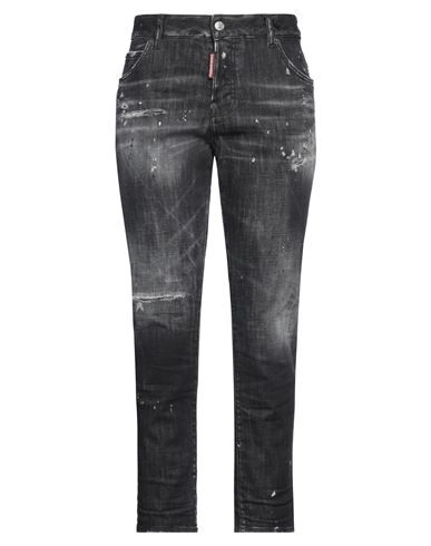 Dsquared2 Jeans Size Cotton, Elastane, Cow Leather - Black