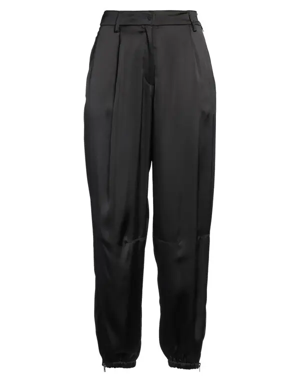 Herno High Waisted Tapered Satin Pants