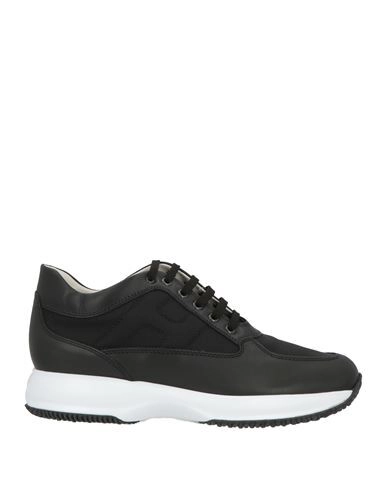Hogan Sneakers Size Leather, Textile Fibers - Black