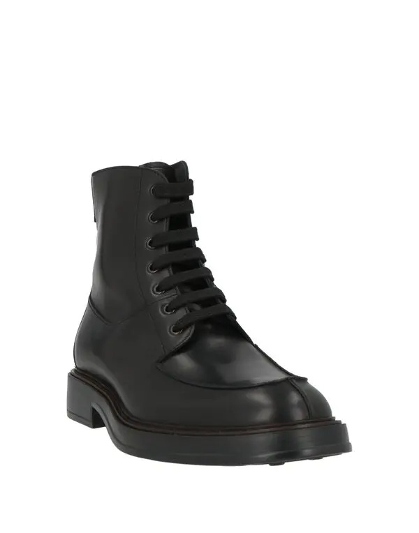 TOD'S Leather Ankle Boots With Kitten Heel
