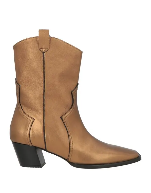 CastaÑer Metallic Leather Ankle Boots