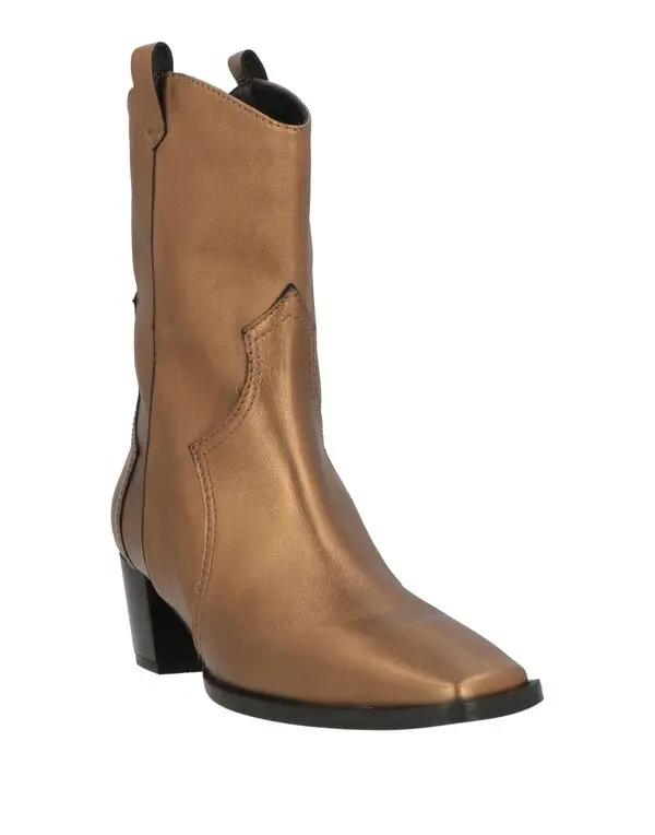 CastaÑer Metallic Leather Ankle Boots