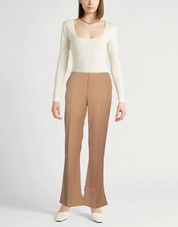 Chloé Virgin Wool Crepe Bootcut Trousers