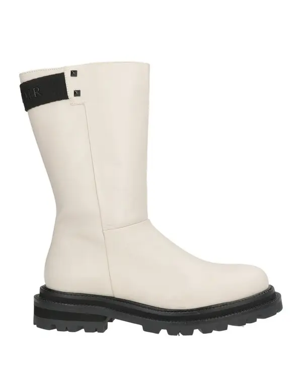 CAFÈNOIR Leather Ankle Boots With Zipper Fastening