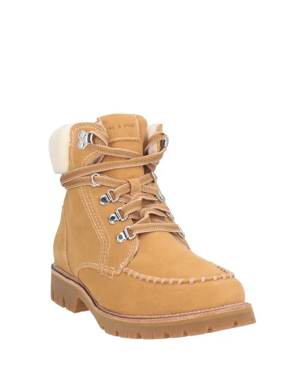 Rag & Bone Camel Suede Padded Ankle Boots