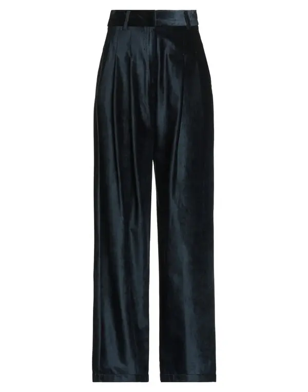 FORTE_FORTE Velvet High-waisted Straight-leg Pants