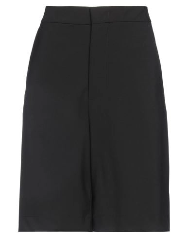 ROBERTO COLLINA Shorts & Bermuda Shorts Size Wool, Elastane - Black