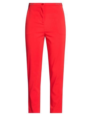 Patrizia Pepe Essential Pants Garnet Size Polyester, Elastane - Red