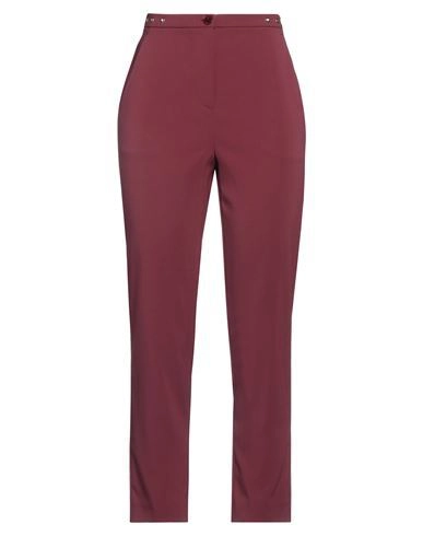 Patrizia Pepe Essential Pants Garnet Size Polyester, Elastane - Red