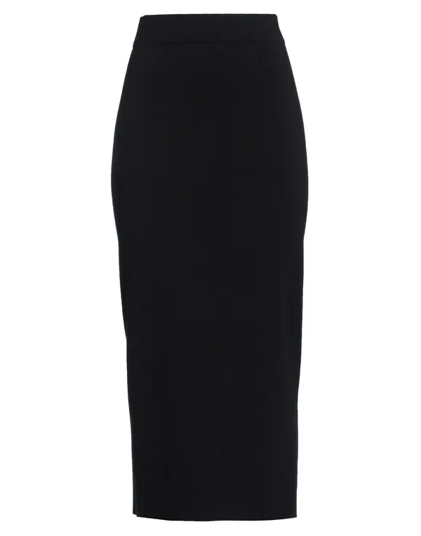 Fabiana Filippi Virgin Wool Blend Midi Skirt - Black