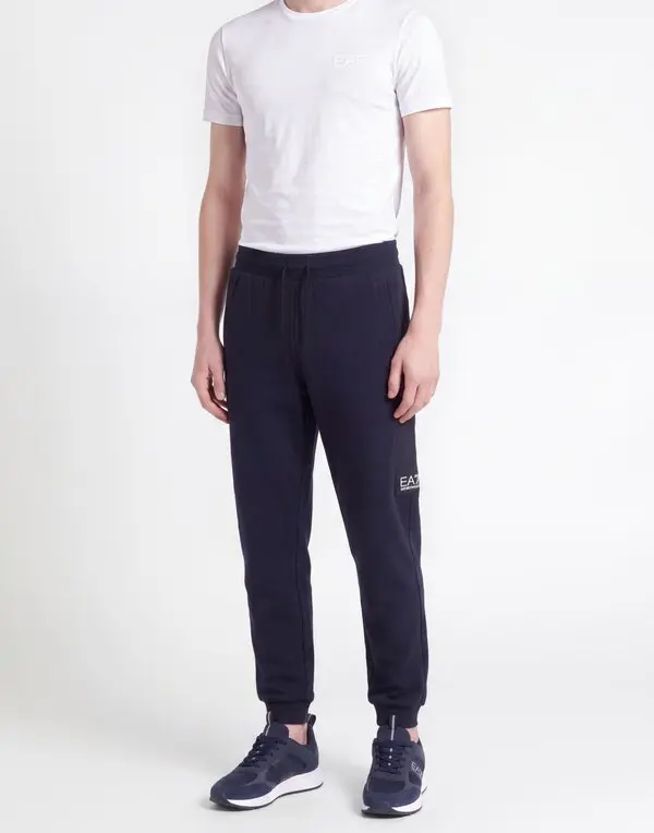 EA7 Pants Size Cotton, Polyester, Elastane - Blue