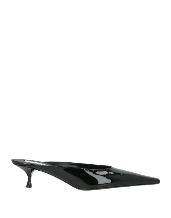 Victoria Beckham Pointed Toe Mules - Black