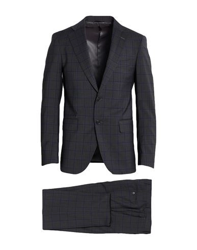 TOMBOLINI Suit Charcoal Size Wool, Elastane
