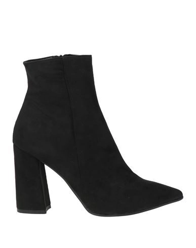 NILA & NILA Synthetic Pointed Toe Block Heel Ankle Boots - Black