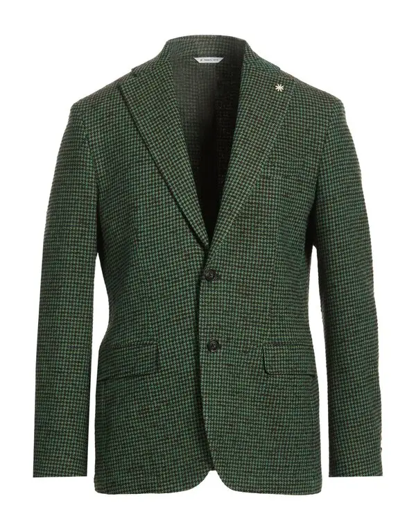 MANUEL RITZ Blazer Size Cotton, Acrylic, Polyester, Virgin Wool