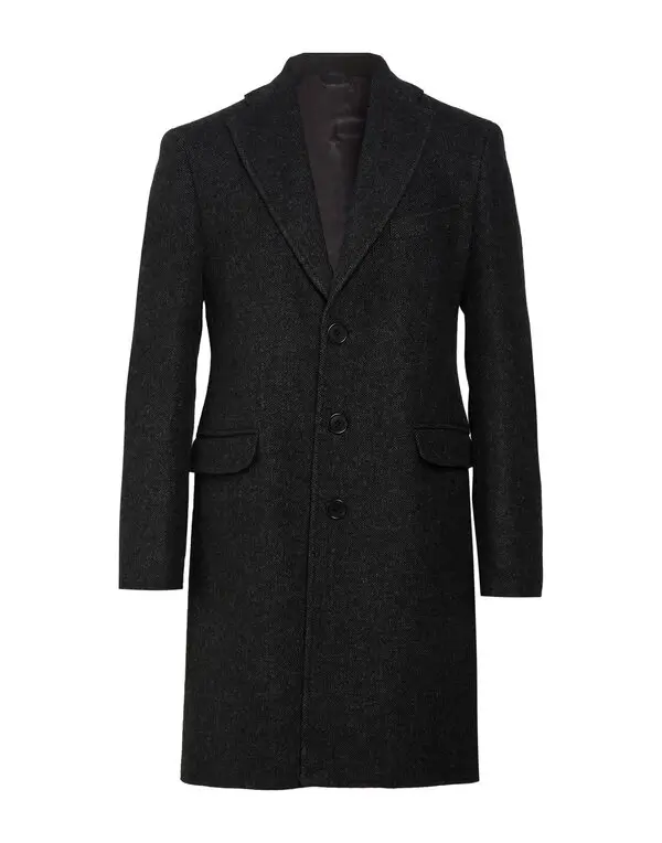TOMBOLINI Single-breasted Coat In Polyamide, Polyester, And Wool