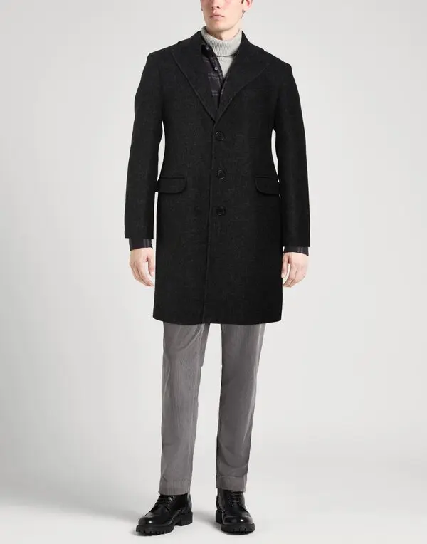 TOMBOLINI Single-breasted Coat In Polyamide, Polyester, And Wool