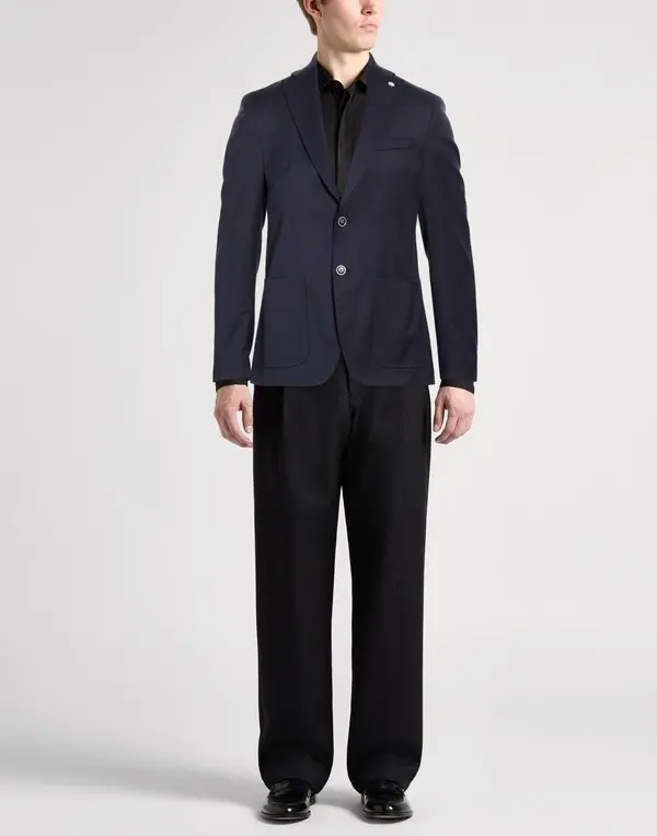 MANUEL RITZ Blazer Size Wool, Elastane