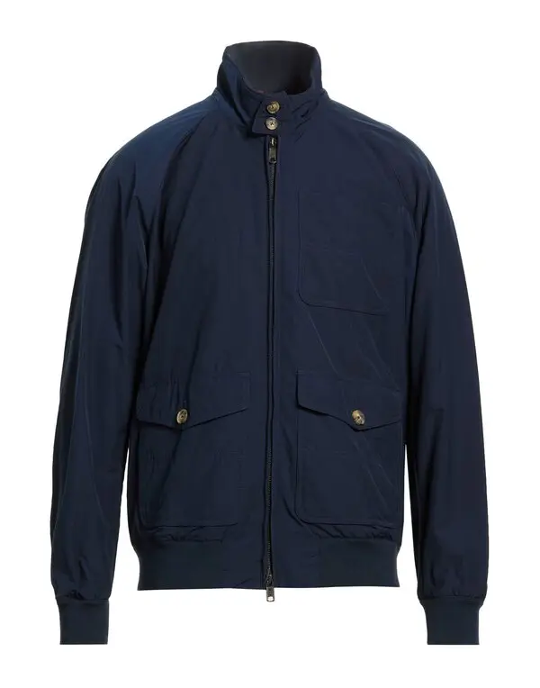BARACUTA Jacket Size Cotton, Polyester - Navy