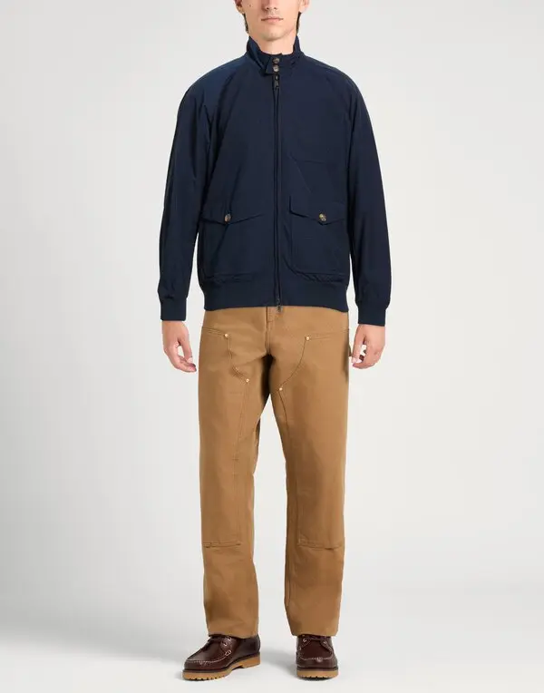 BARACUTA Jacket Size Cotton, Polyester - Navy