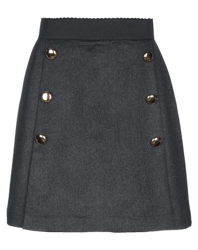 Dolce & Gabbana Midi Skirt Charcoal Size Cashmere, Silk, Cotton, Elastane, Polyamide - Grey
